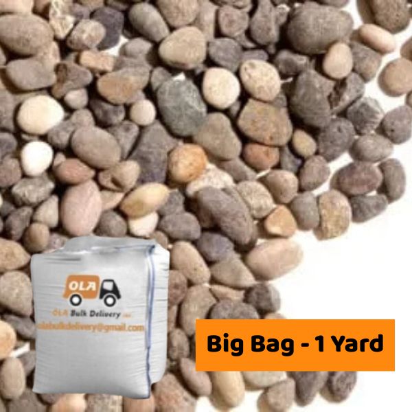 1″ Round River Rock Bags | Natural Decorative Landscaping Stones
