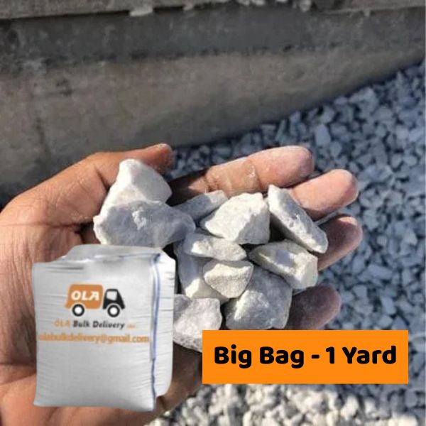 Premium 3/4″ White Rock Bags | Beautiful Decorative Stones For Landscaping